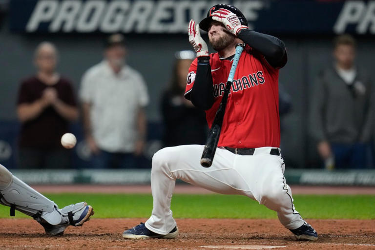 Tarik Skubal visits David Fry after Cleveland DH suffered facial, nasal ...