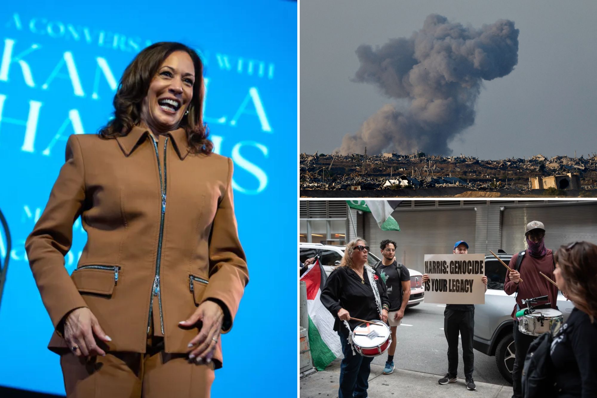 Kamala Harris’ book tour kicks off with anti-Israel protesters in NYC ...