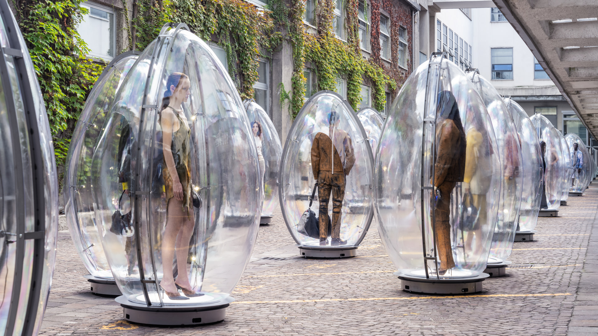 Diesel Unveils SS26 Collection in Giant See-Through Vessels Across Milan