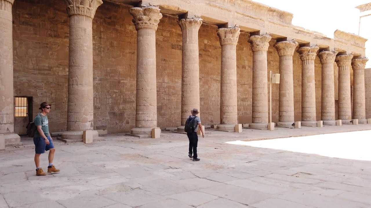 The Massive Dynastic Complex At Edfu Near The Nile In Egypt