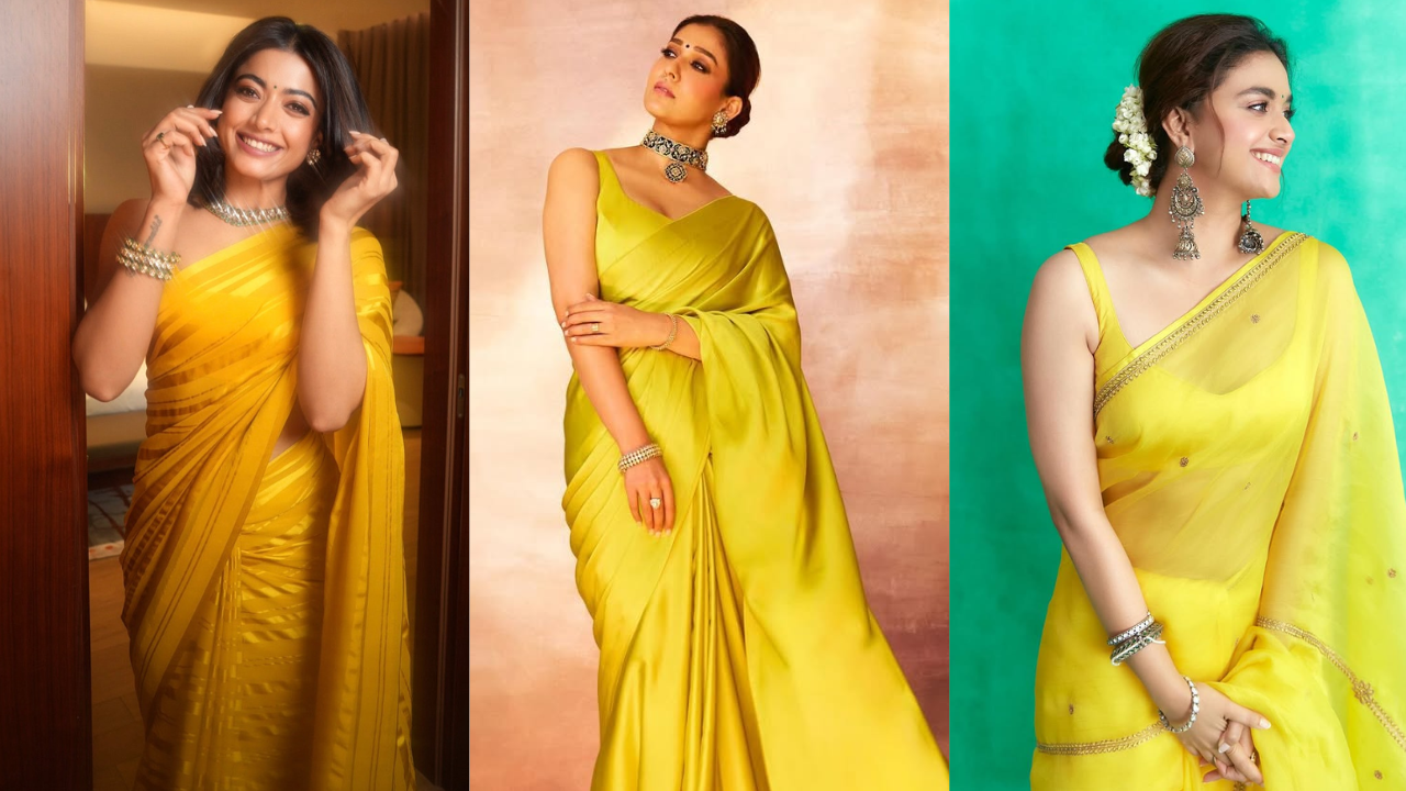 Day 4 Navratri 2025 colour: Traditional yellow outfits inspired by ...