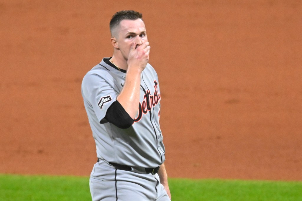 Tarik Skubal visits David Fry after Cleveland DH suffered facial, nasal ...