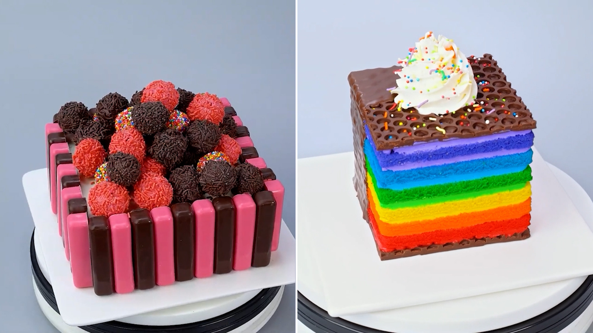 Chocolade en Regenboog Taarten – Dessert Videos