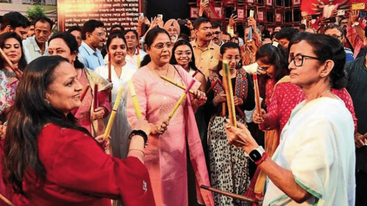 'How insensitive can one be': BJP questions CM Mamata Banerjee's dandia ...