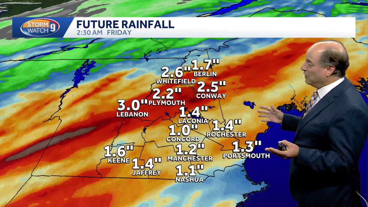 Rain expected Thursday across New Hampshire with a chance of scattered ...