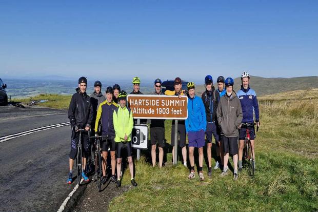 Annual charity fundraising cycling team the Browton 7+ ride out again