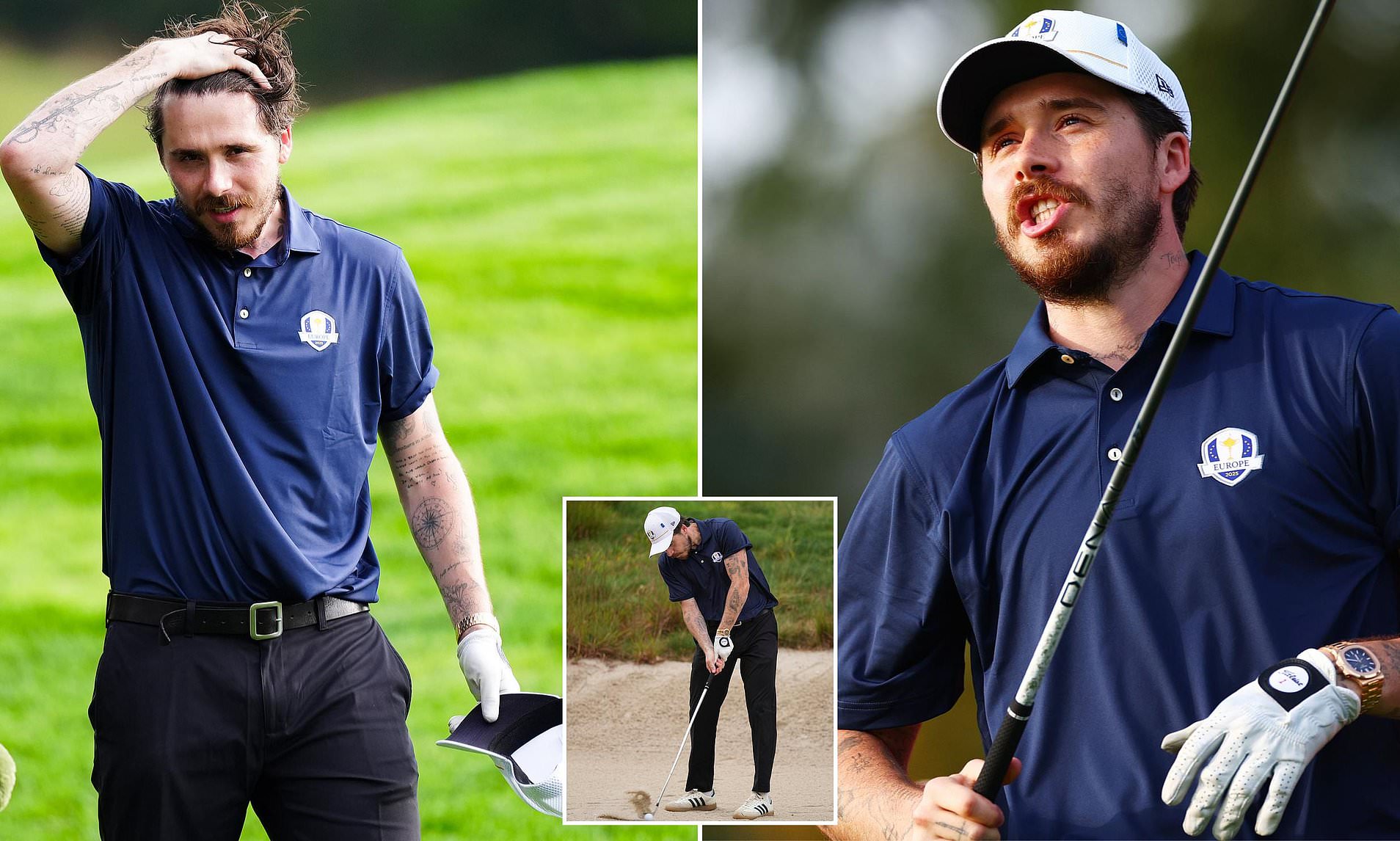 Brooklyn Beckham suffers HUMILIATION during Ryder Cup celebrity match ...