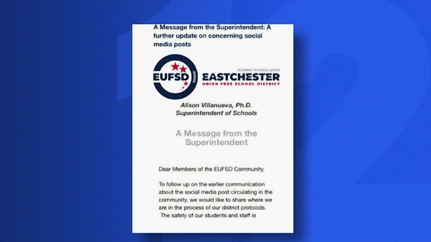 Threat made against Eastchester School District unfounded, officials say