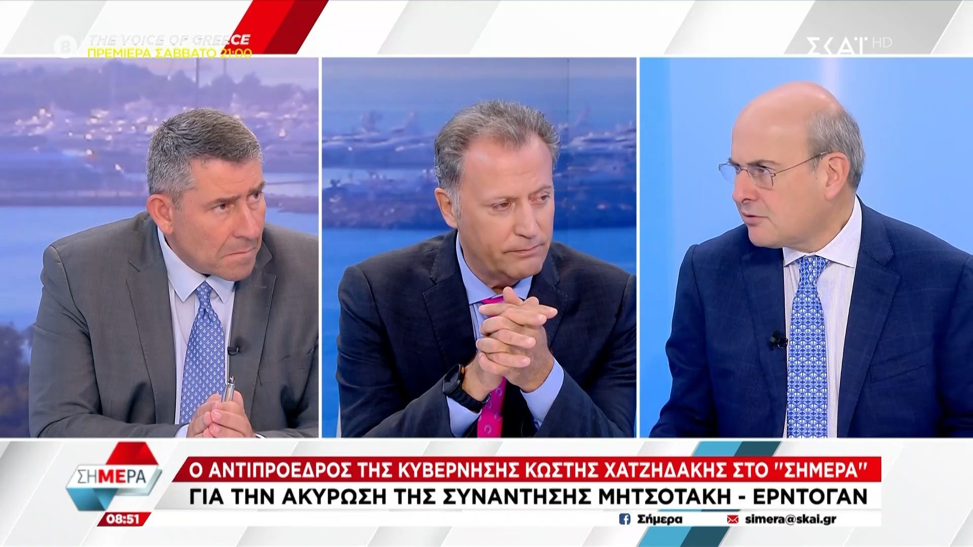 Κ. Χατζηδάκης: «Υπήρξε μια σύντομη συνάντηση Μητσοτάκη - Τραμπ»