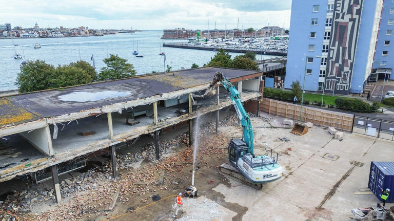 In Pictures: Demolition work begins at old Gosport Bus Station ready ...
