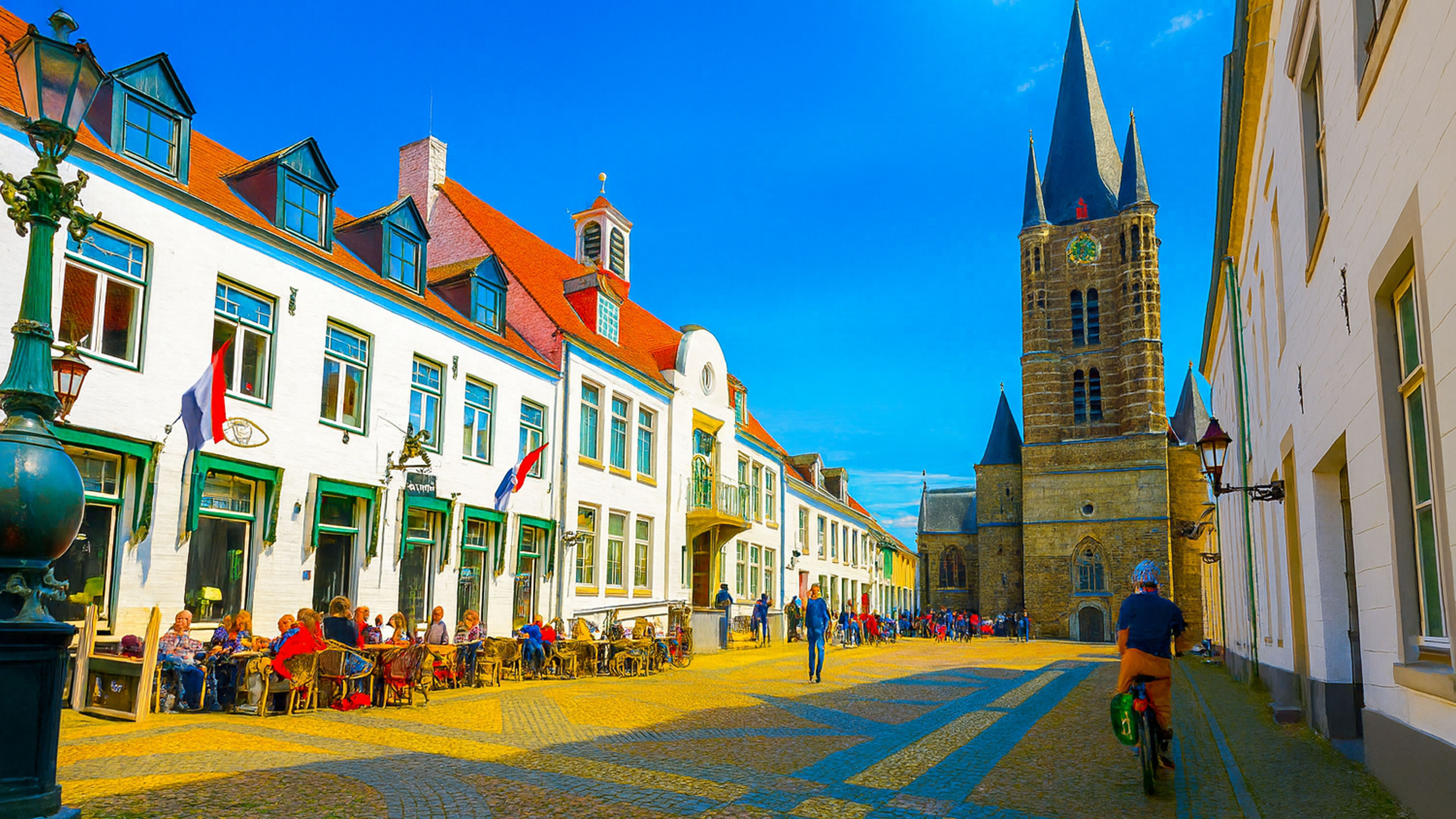 Thorn, Netherlands – Quaint Whitewashed Village Experience (4K)