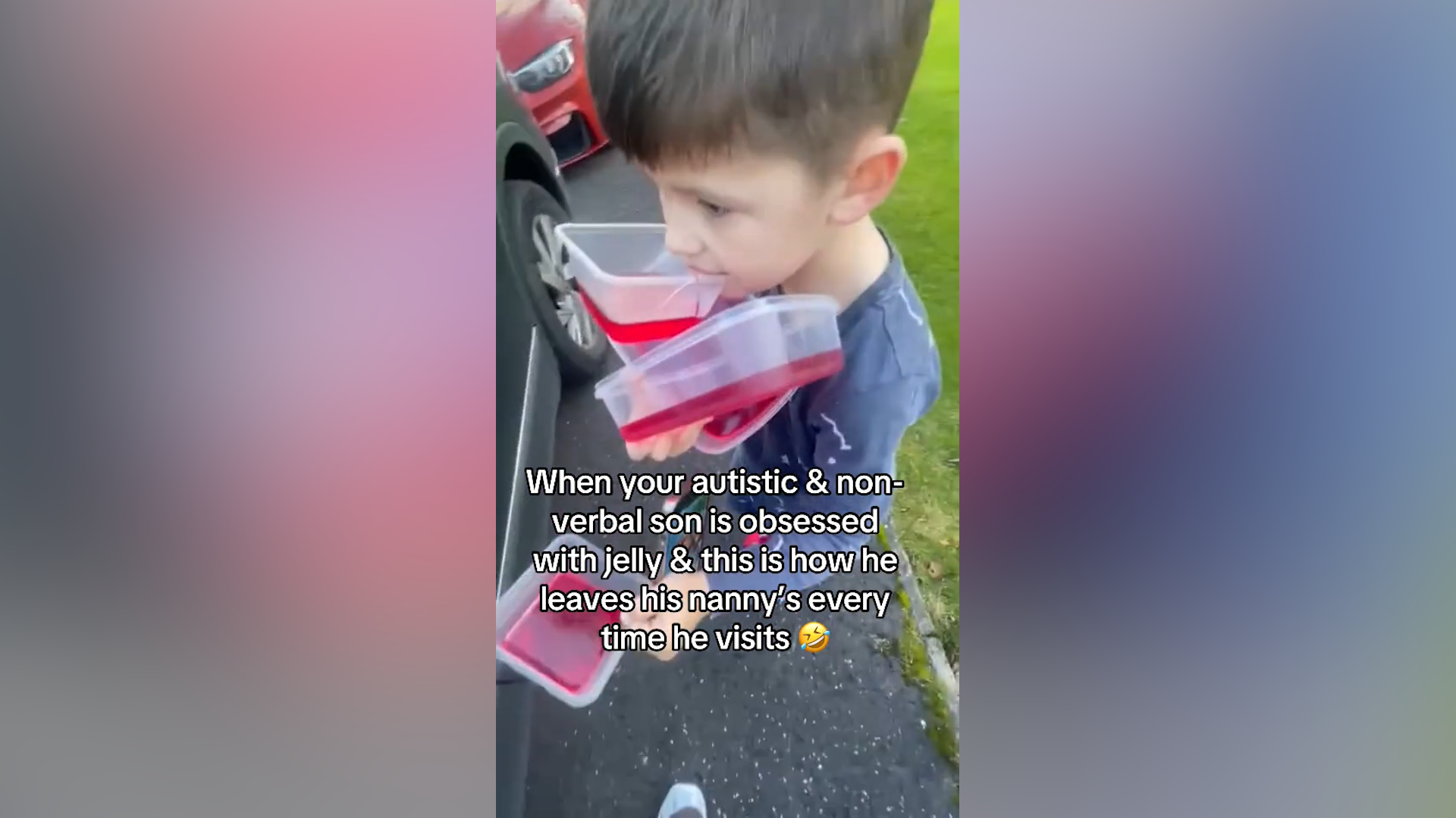 Sweetest Thing Autistic, Non Verbal Boy Does Every Time He Visits Nanny