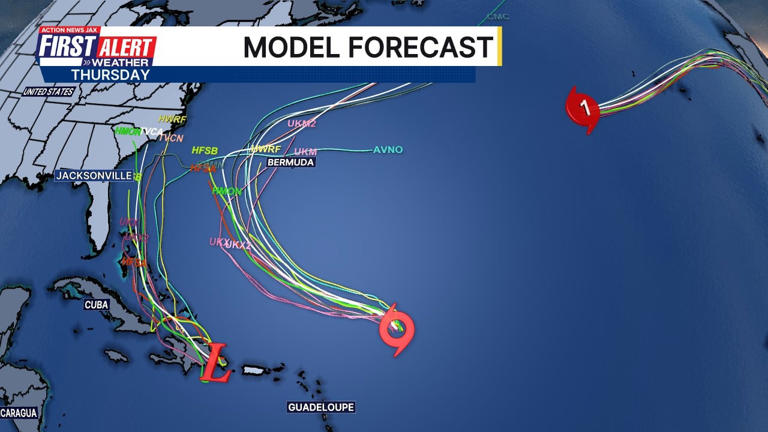 Tracking Tropical Storm Humberto over Central Atlantic, 94L could ...