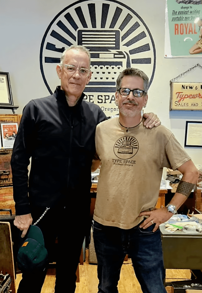 Tom Hanks keeps 2-year promise, sends vintage German typewriter to ...