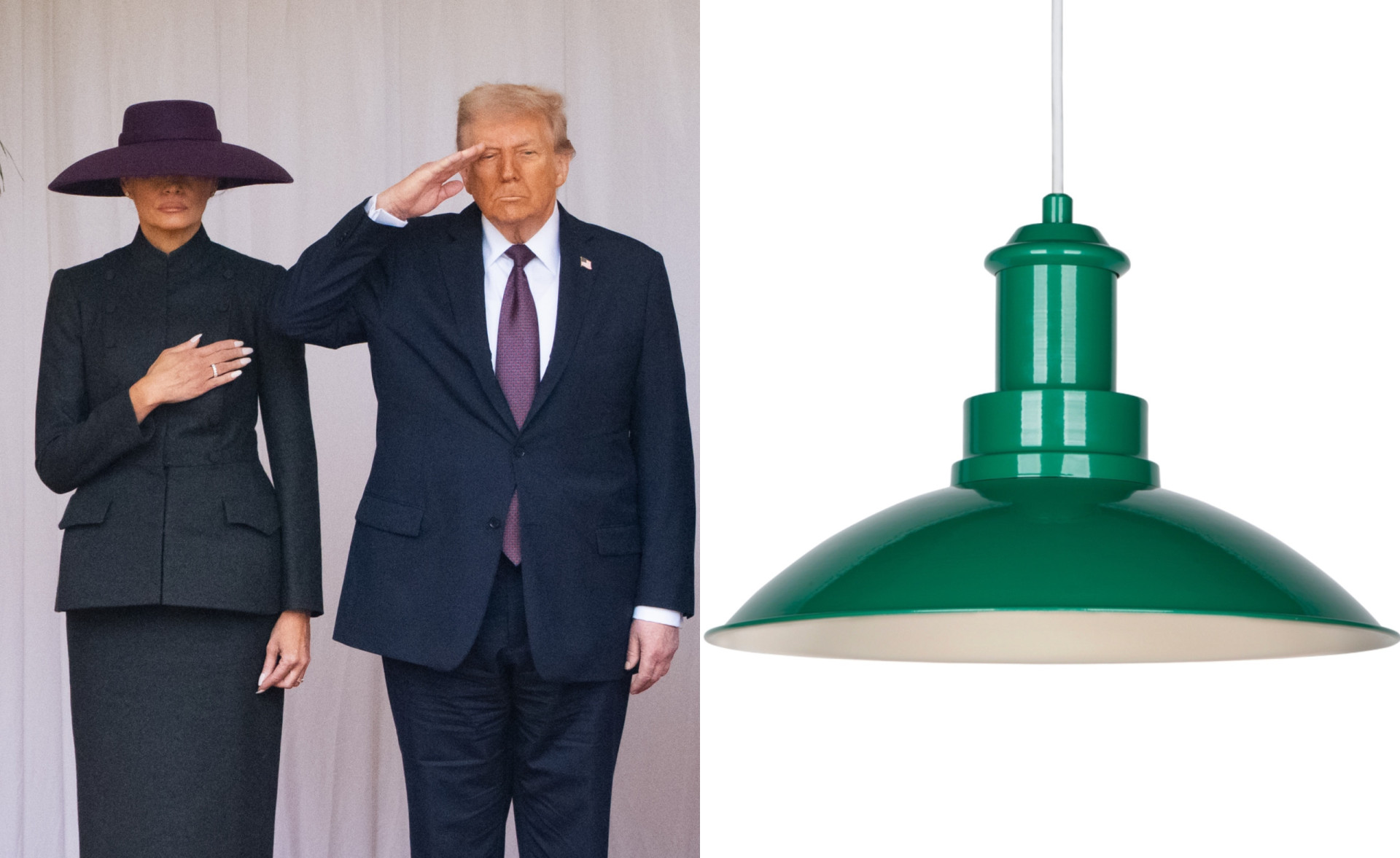 Melania als lamp en meer beroemdheden die aan iets anders deden denken