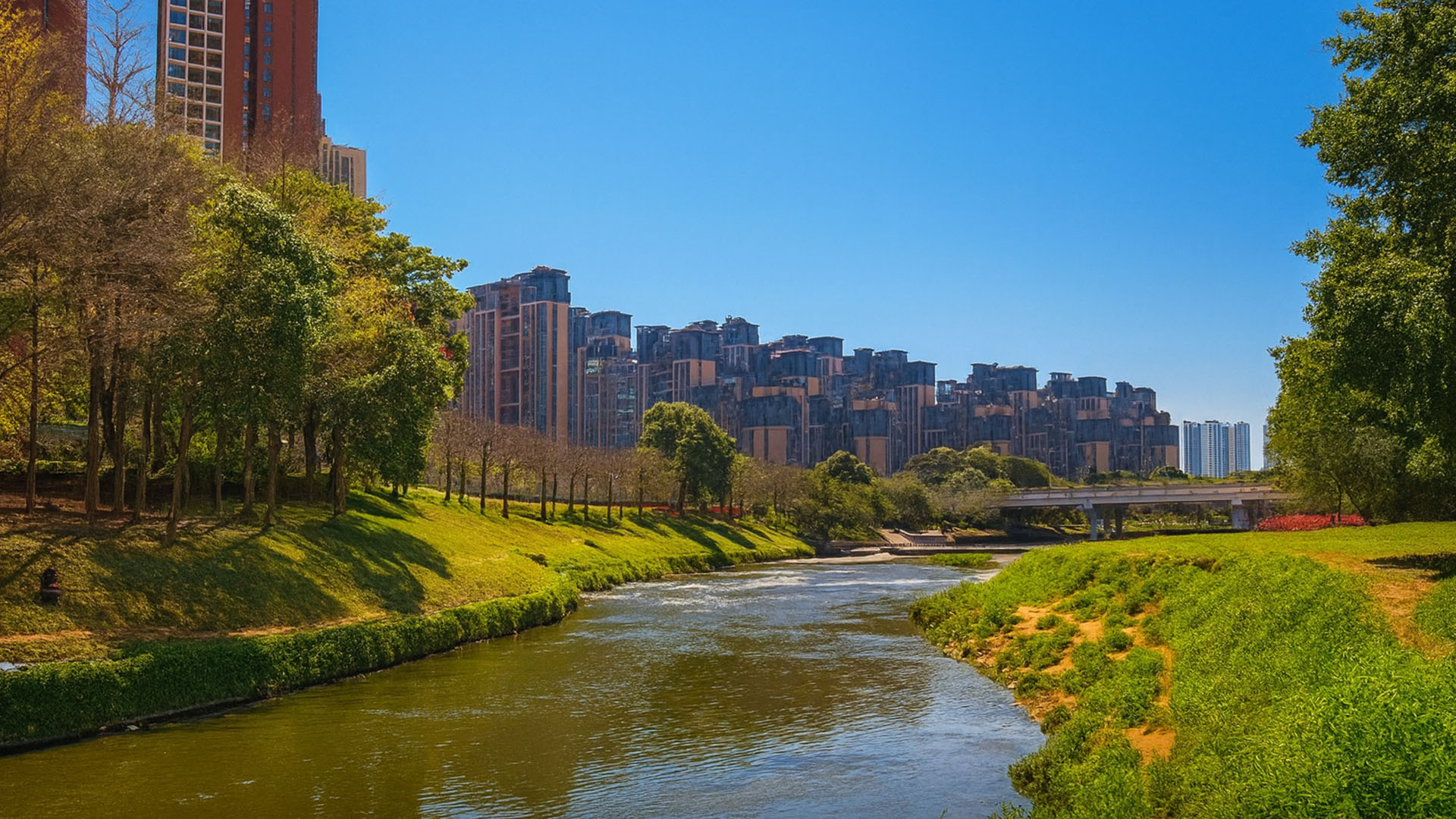 Shenzhen Guanlan Riverside Wandeling – China 4K