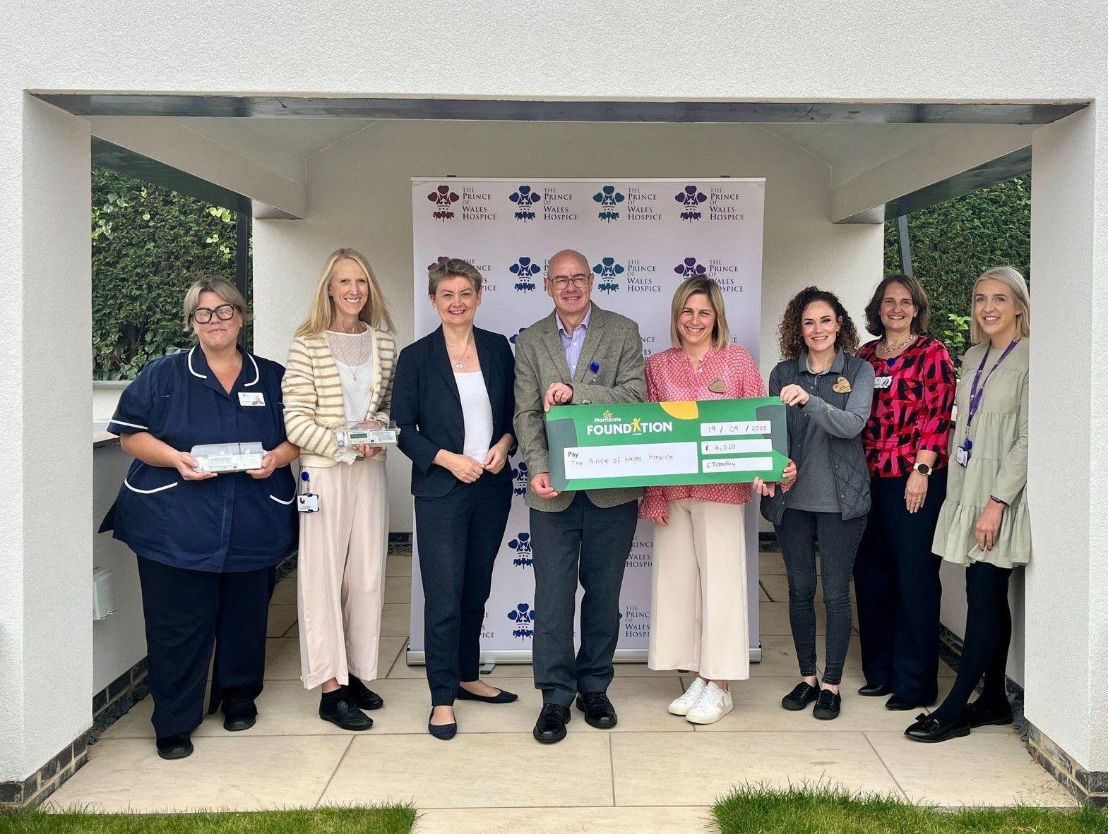 Yvette Cooper MP visit to Prince of Wales Hospice to celebrate donation ...