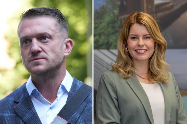 Tommy Robinson hits back at Kim McGuinness after she said he 'doesn't ...