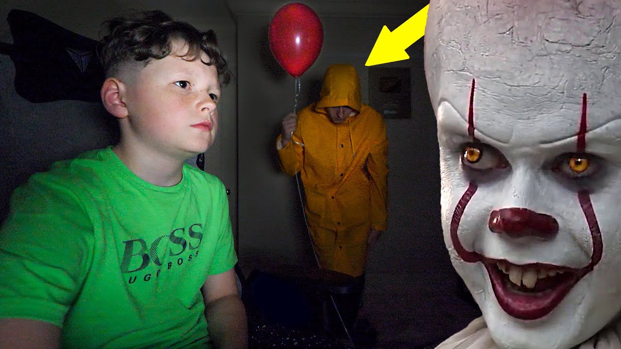 Little brother faces scary IT balloon prank for revenge