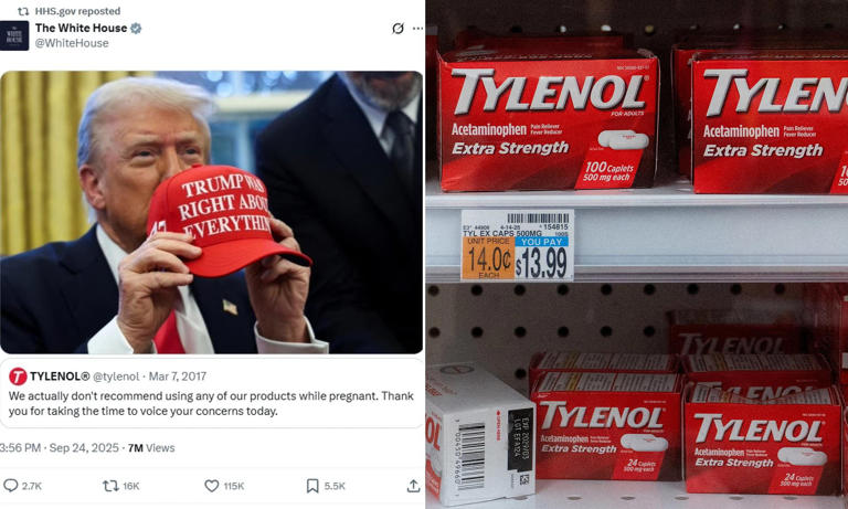 Historic tweet from 2017 show Tyenol manufacturers warning against ...