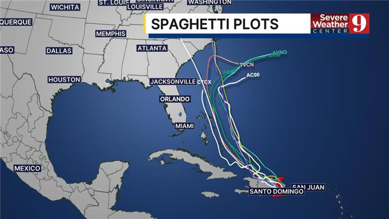 Tropical system near Florida this weekend; forecast path remains uncertain