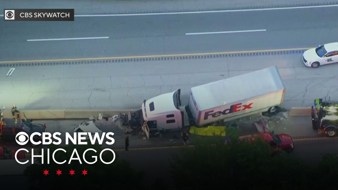 Serious crash involving FedEx truck shuts down lanes on Indiana Toll Road