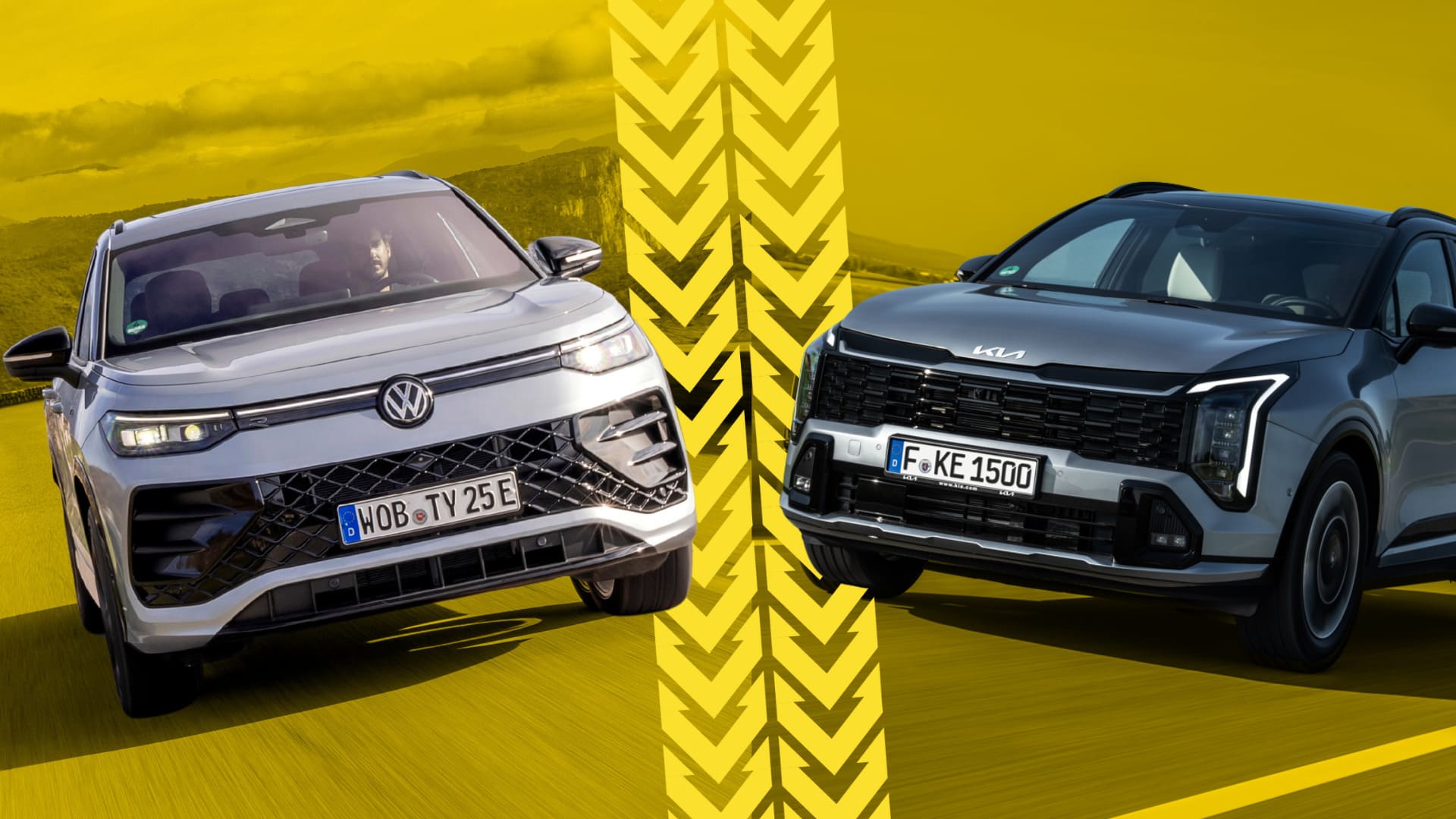 Kia Sportage vs VW Tayron, Funk vs Form en el enfrentamiento SUV