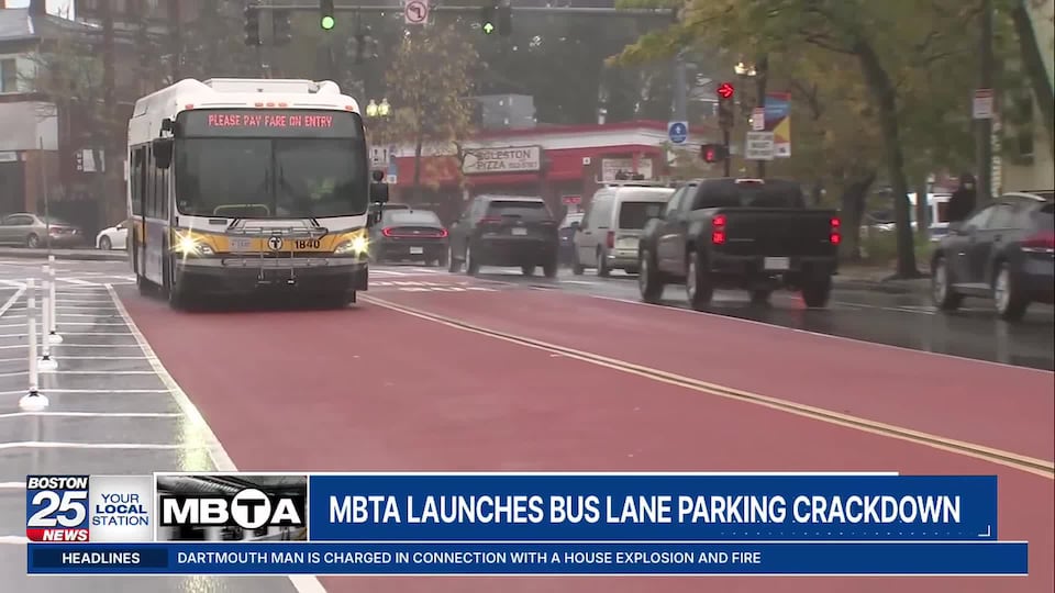 MBTA launches bus lane parking crackdown