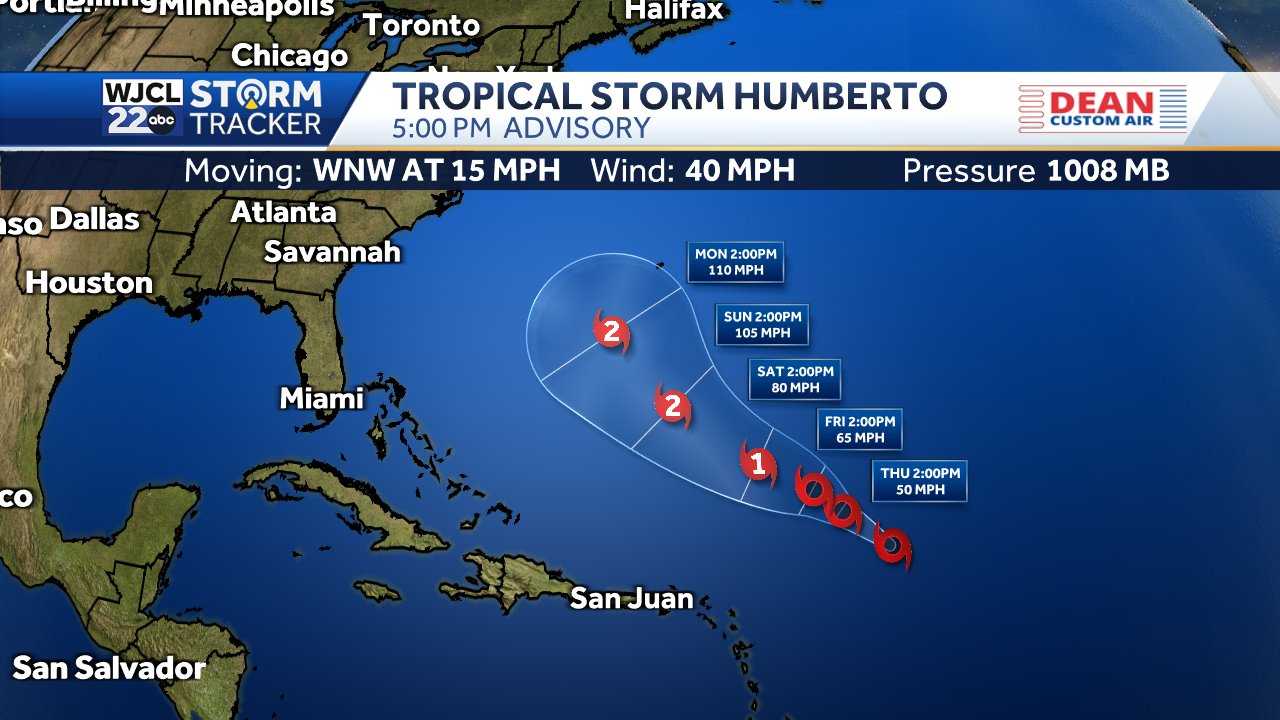 Tracking the Tropics: The latest models for Tropical Storm Humberto ...