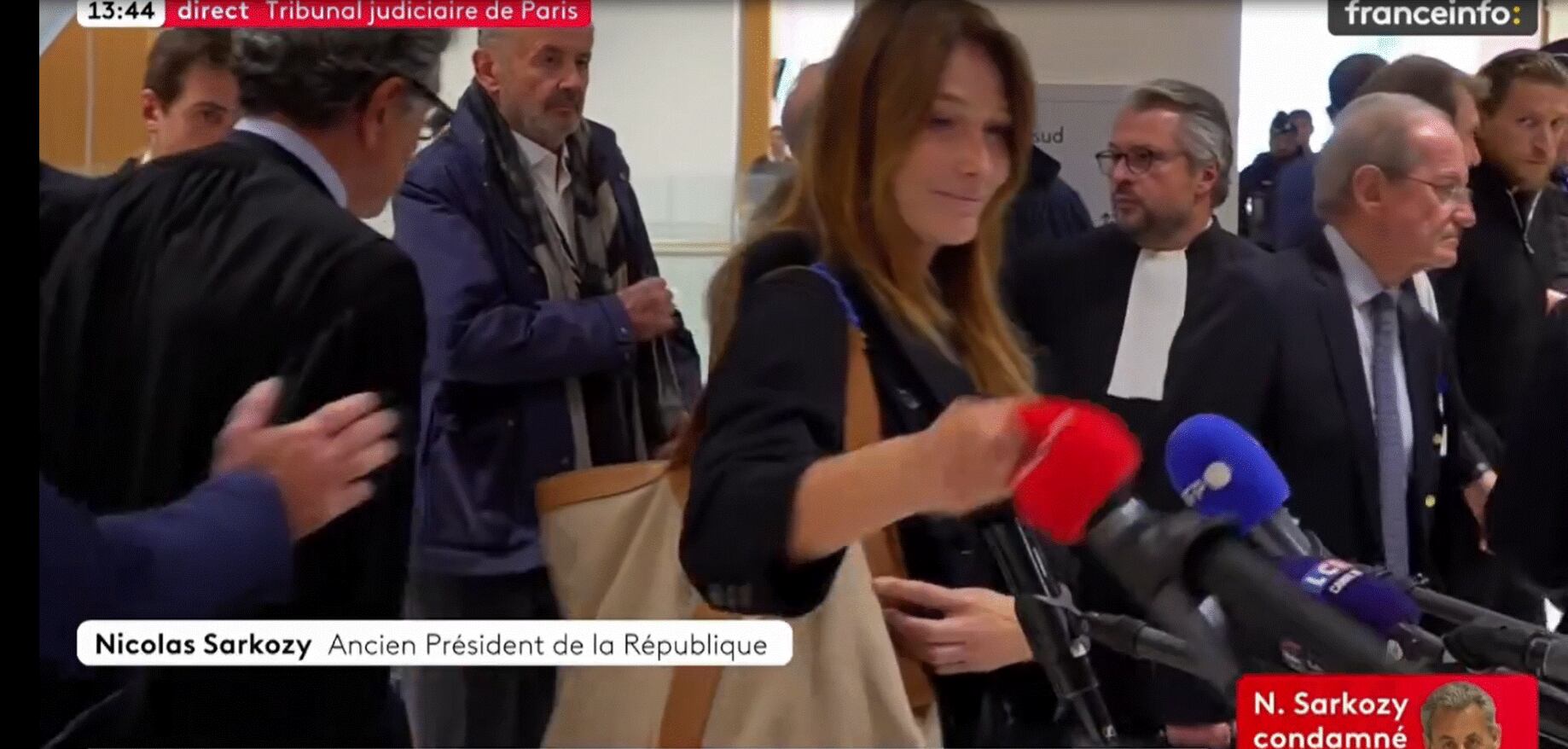 Après la condamnation de Nicolas Sarkozy, Carla Bruni arrache la ...