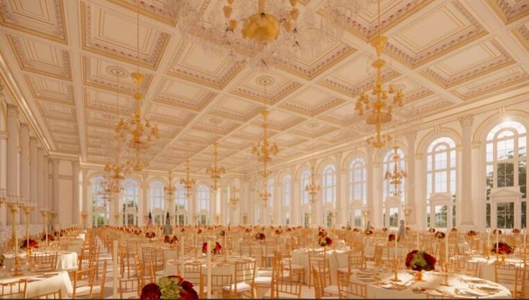 New renderings show more details of White House ballroom under construction