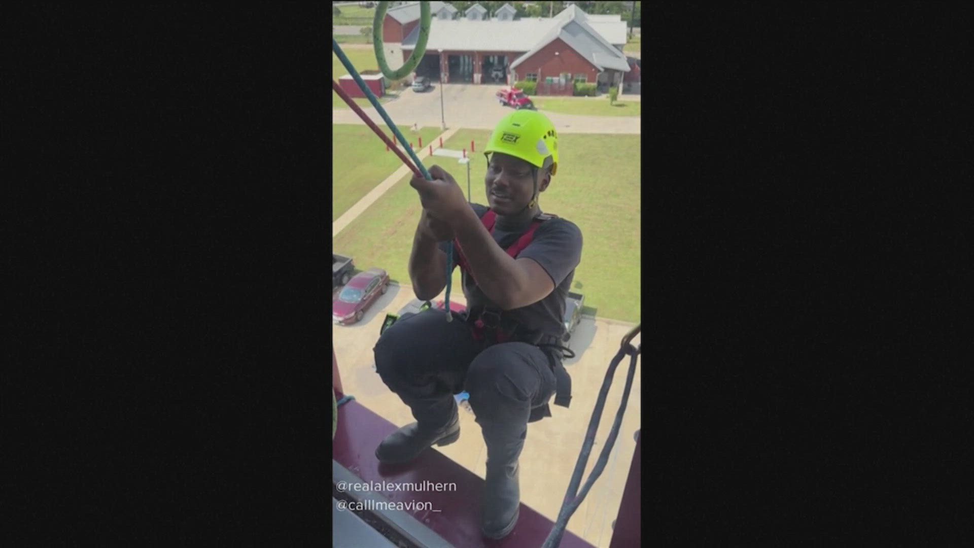 Houston firefighter overcomes fear of heights