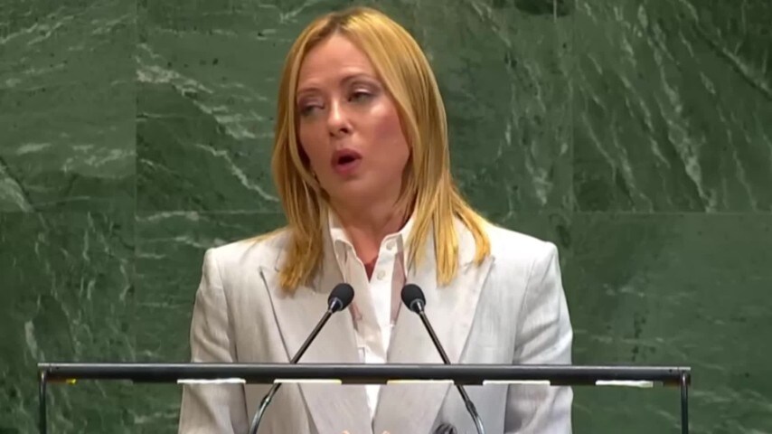 Giorgia Meloni all'ONU: "Israele ha superato proporzionalità a Gaza"