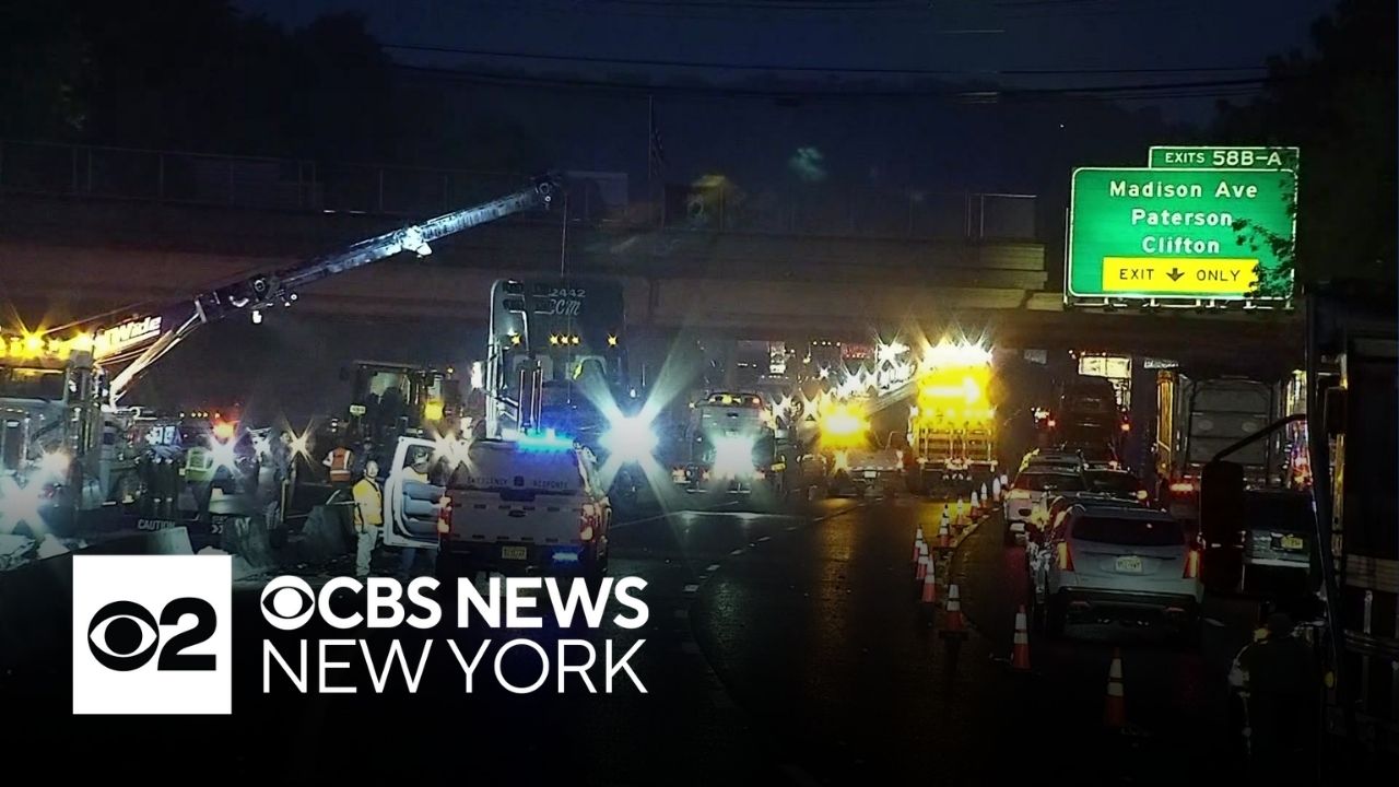 Overturned truck causes heavy delays on I-80 in New Jersey