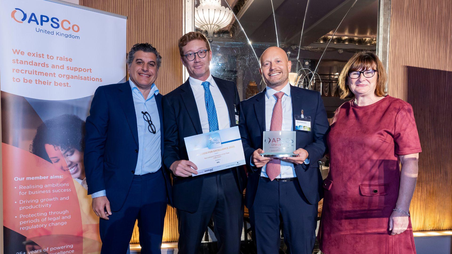 NRL wins prestigious Recruitment Company of the Year award with APSCo UK