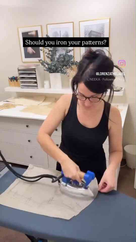 Always Iron Your Pattern: Low Heat, No Wrinkles