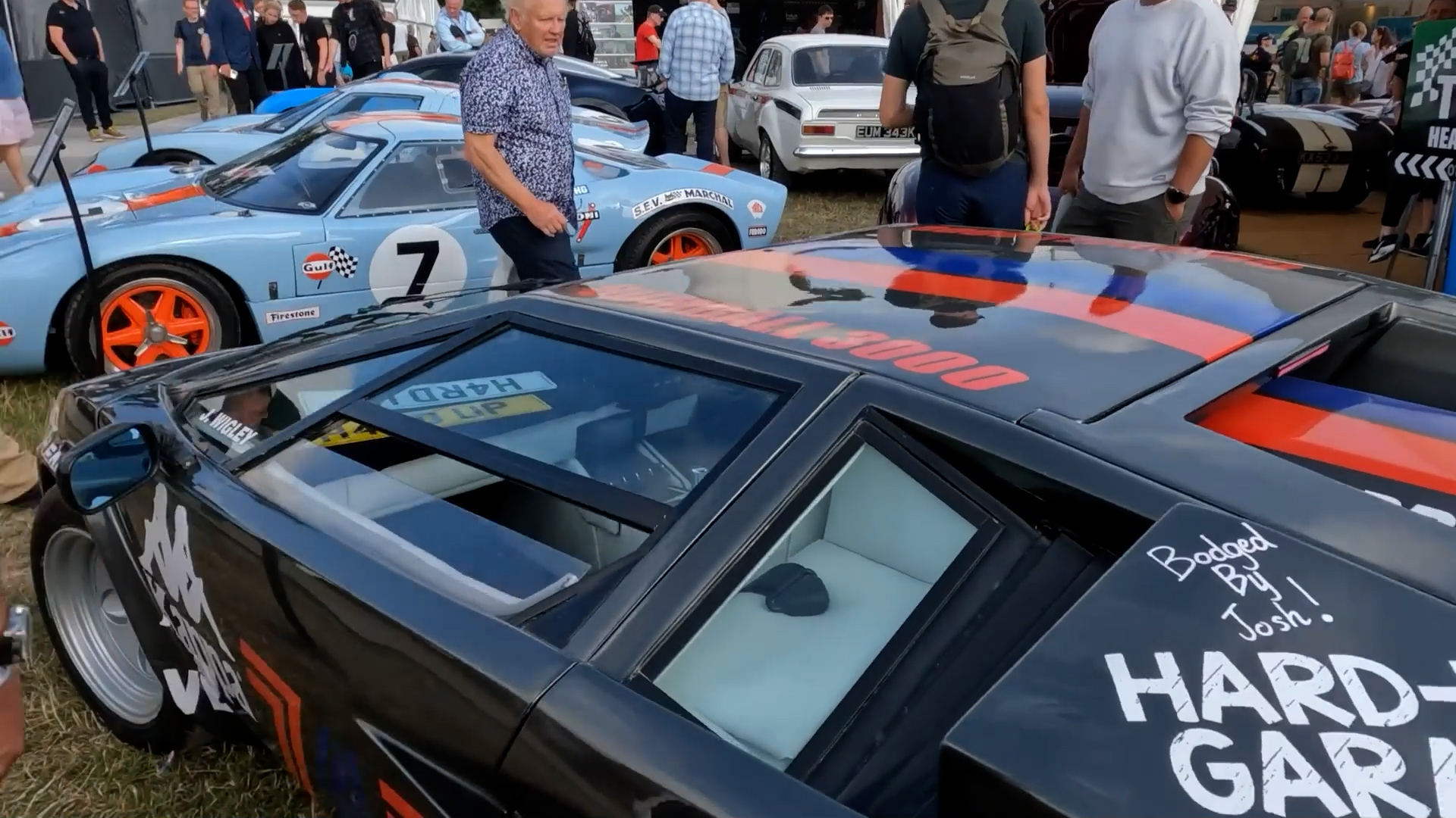 Tavarish and the Stig Review Replica Lambo at Goodwood