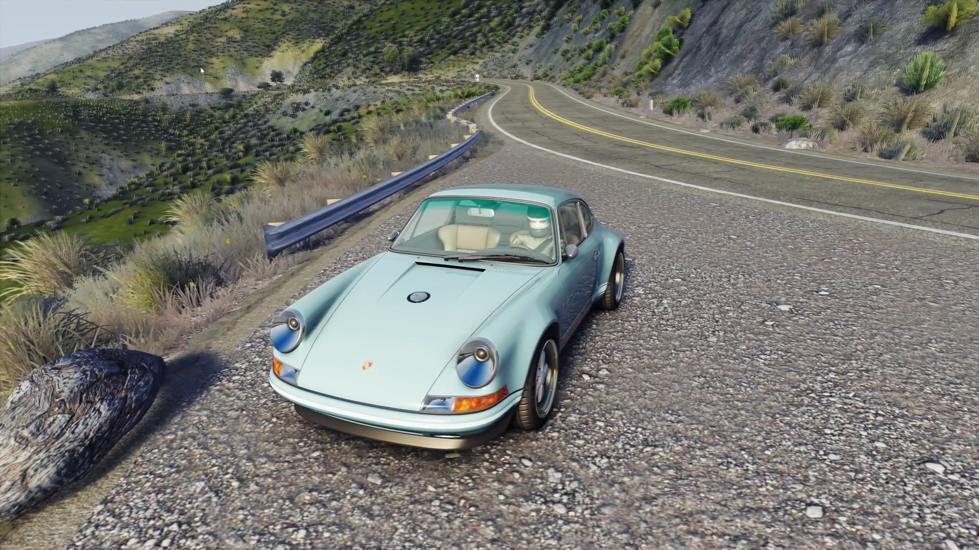 Thrilling Porsche 911 3.8 by Singer Cruise Along Pacific Coast Highway ...