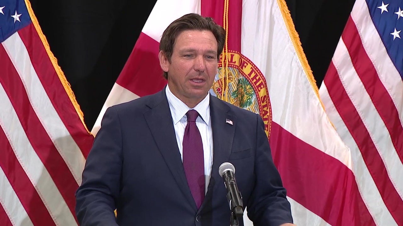 DeSantis holding press conference in Bartow with first lady and Dr ...