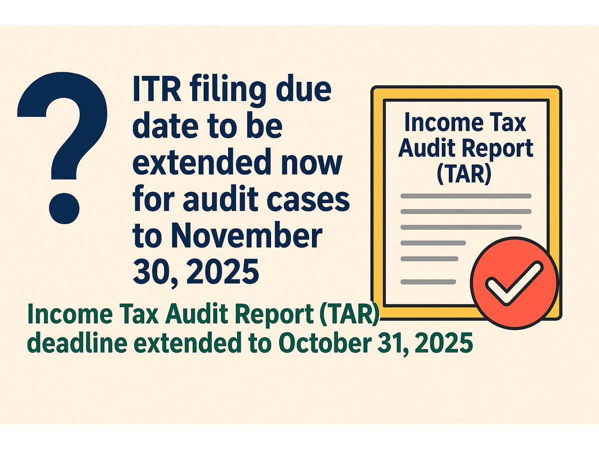 Will ITR filing due date be extended now for audit cases to November 30 ...