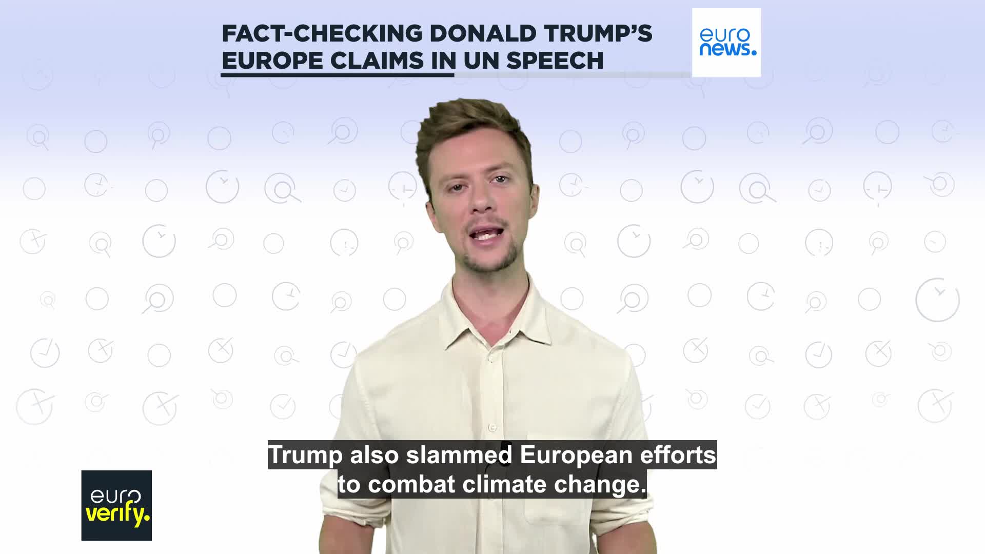 Fact-checking Donald Trump's Europe claims in UN speech