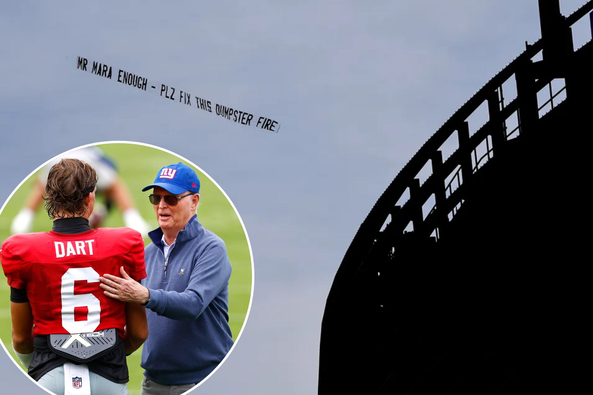 Plane banners to fly over MetLife Stadium again as Giants fans are ‘fed up’