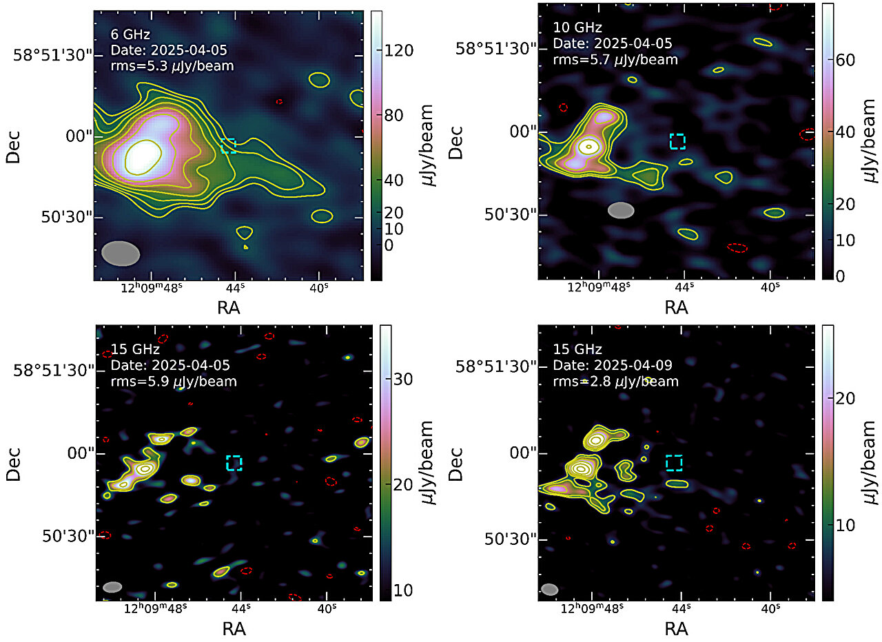 Non-detection of persistent radio source places tightest constraints ...