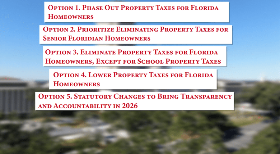 Florida Tax Watch offers 5 property tax relief options