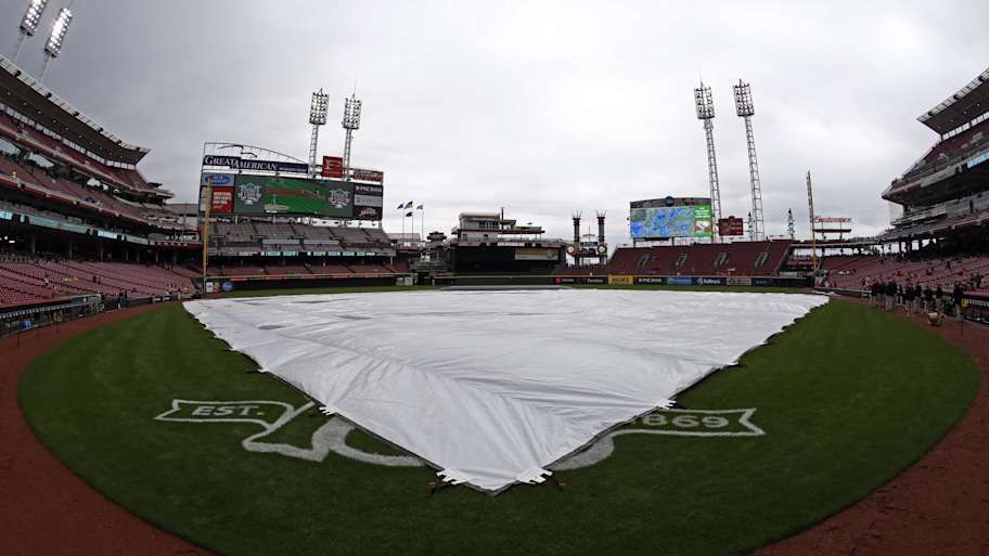 Pirates vs. Reds Beginning in Rain Delay