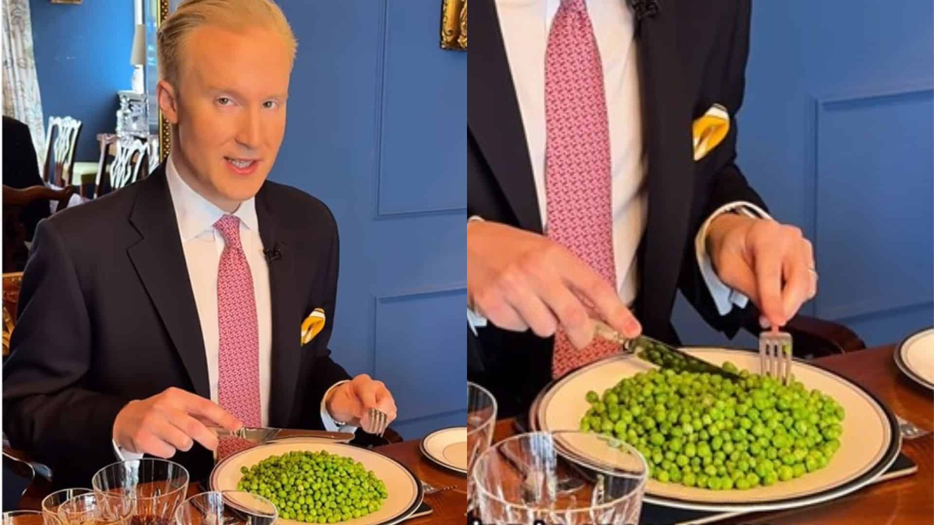 You are probably eating peas incorrectly, according to etiquette coach