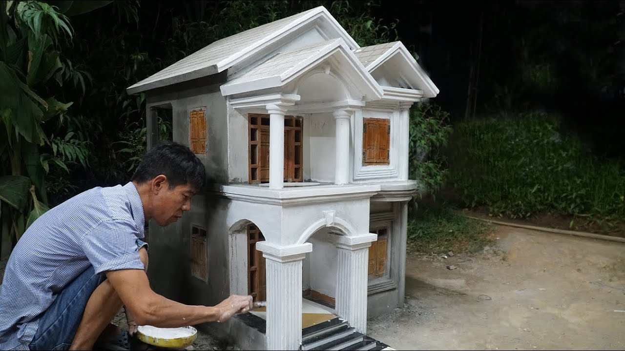 Design a beautiful two-storey small house