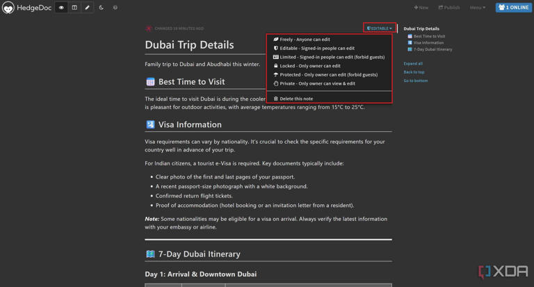 This self-hosted collaborative markdown editor is our family’s new wiki
