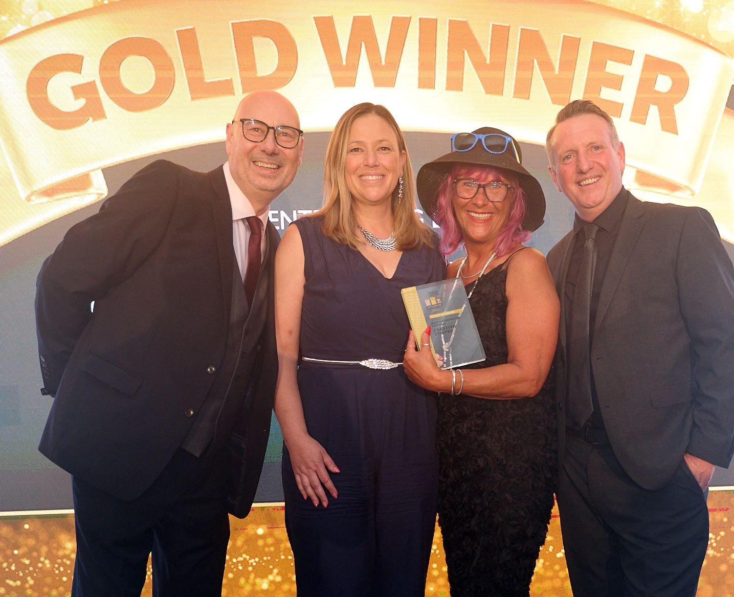 Creative Stripes wins Gold for Best Enterprising Business at the SME ...