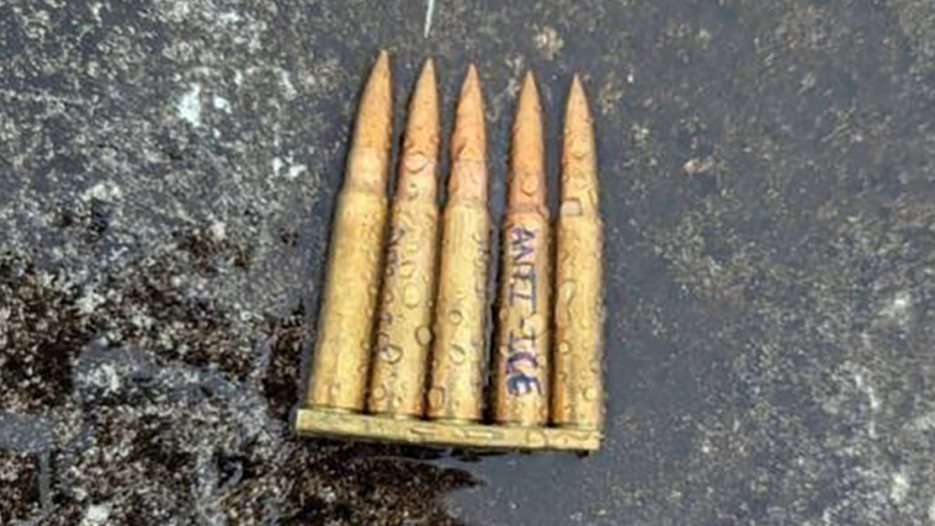 Meaning behind messages written on bullets used by sniper in ICE shooting